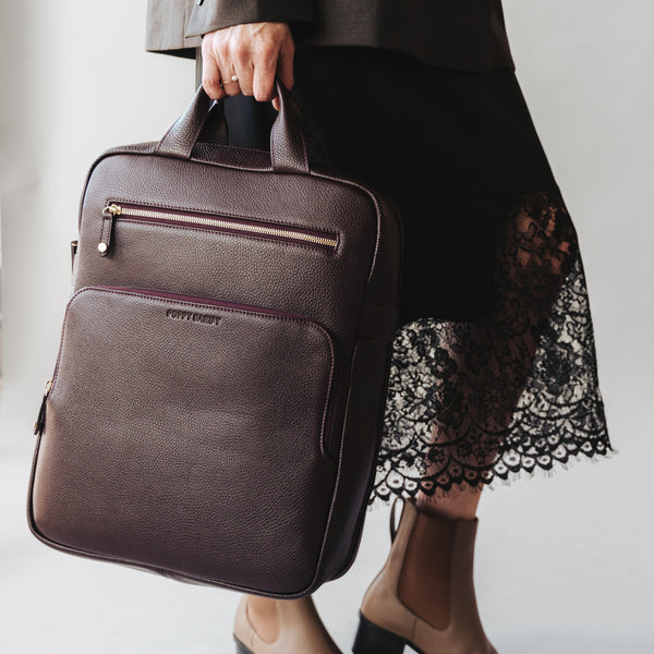The Refined Backpack Plum – Poppy Barley